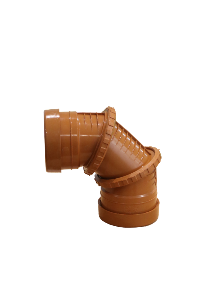 110mm 0-90 Degree Adjustable Bend Underground - 4" Pushfit - Drainage Guys