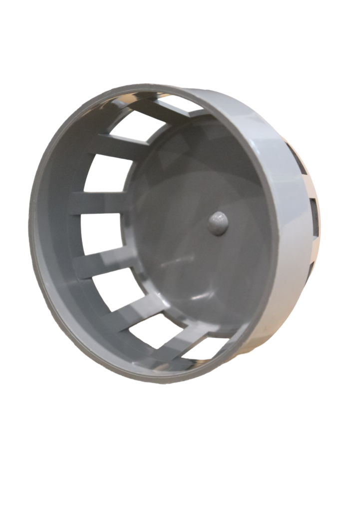 Grey Soil Vent Cage 110mm - Drainage Guys